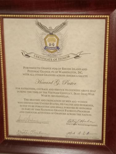 Paster honored for military service | Front Porch News | thewesterlysun.com
