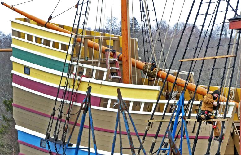 PHOTOS: Just hangin' out on the Mayflower II at Mystic Seaport ...
