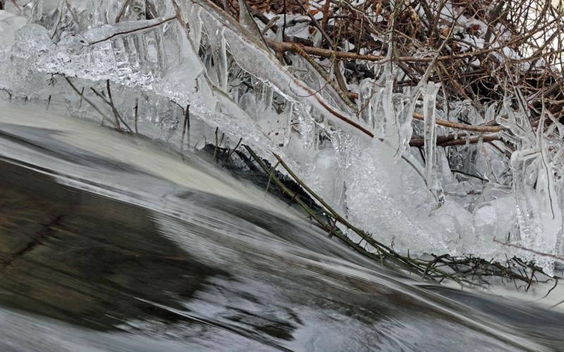 PHOTOS: Winter provides a sparkle at the Woodville Pond dam | Photo ...