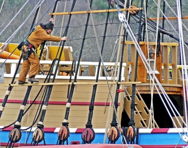 PHOTOS: Just hangin' out on the Mayflower II at Mystic Seaport ...