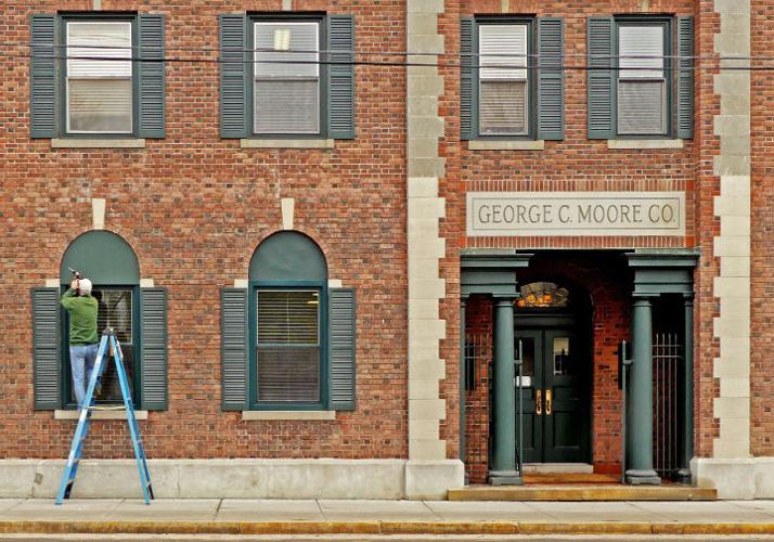 PHOTOS: The George C. Moore Co. building gets new windows | News ...