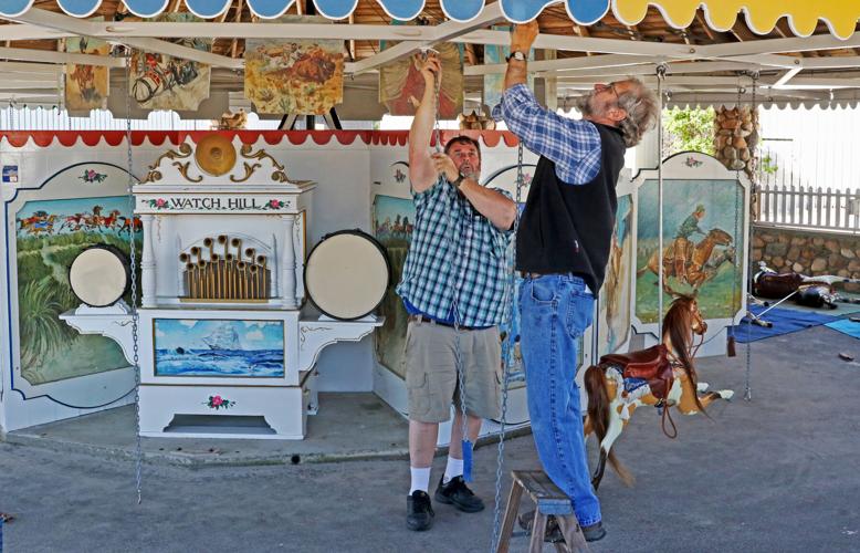 PHOTOS: Watch Hill Carousel horses are up and running | Westerly ...