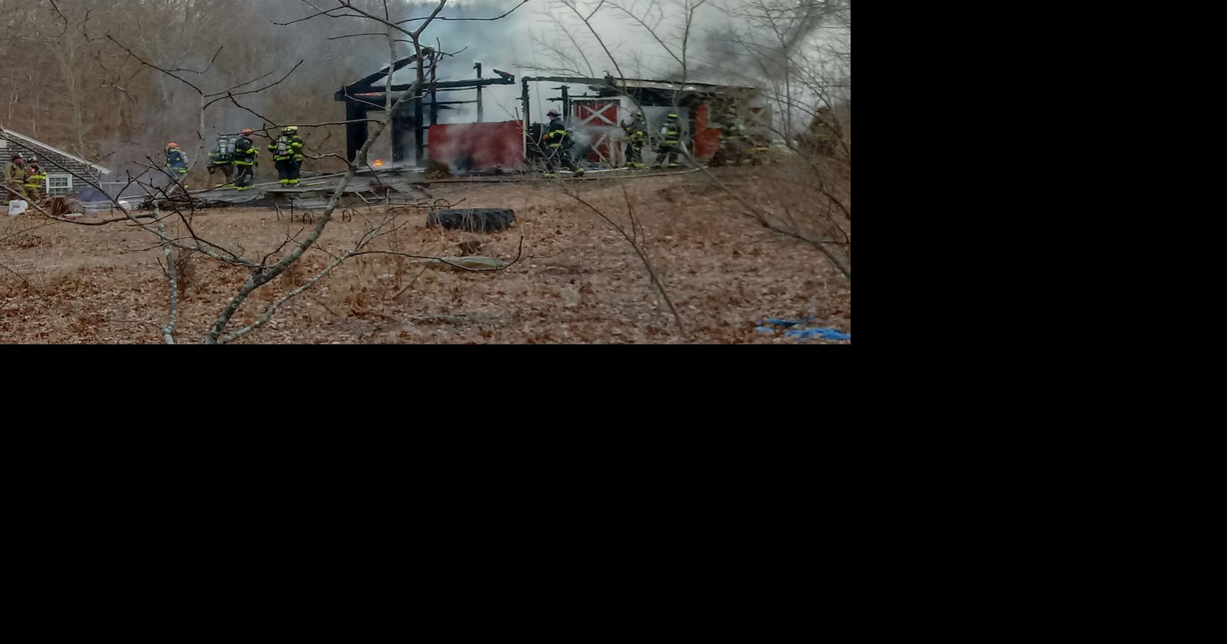 Barn at North Stonington home destroyed in Wednesday morning fire; two ...
