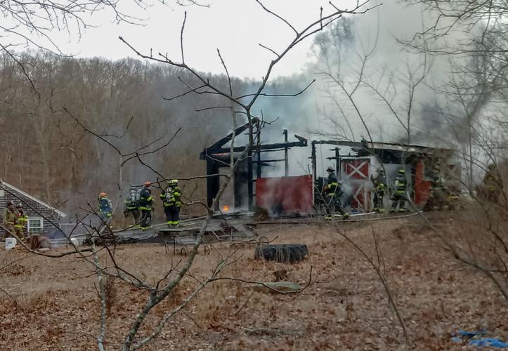 Barn at North Stonington home destroyed in Wednesday morning fire; two ...