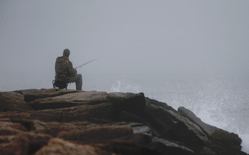 PHOTOS: Fishing in the fog at the Weekapaug Breachway | Westerly ...