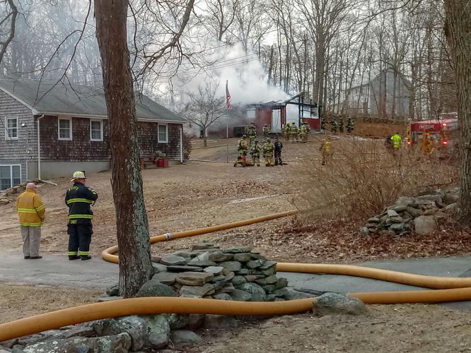 Barn at North Stonington home destroyed in Wednesday morning fire; two ...