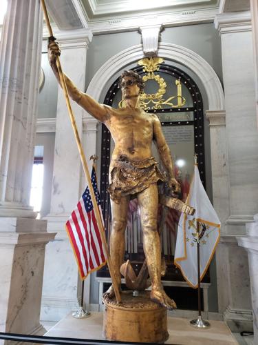 Rhode Island's Independent Man attracted attention while on display in ...