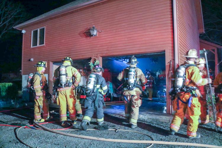 Ashaway firefighters, mutual aid extinguish Sunday night garage fire on ...