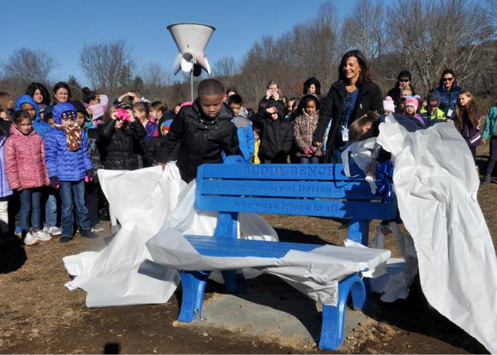 Springbrook School dedicates a ‘buddy bench’ to Dorian Murray | News ...