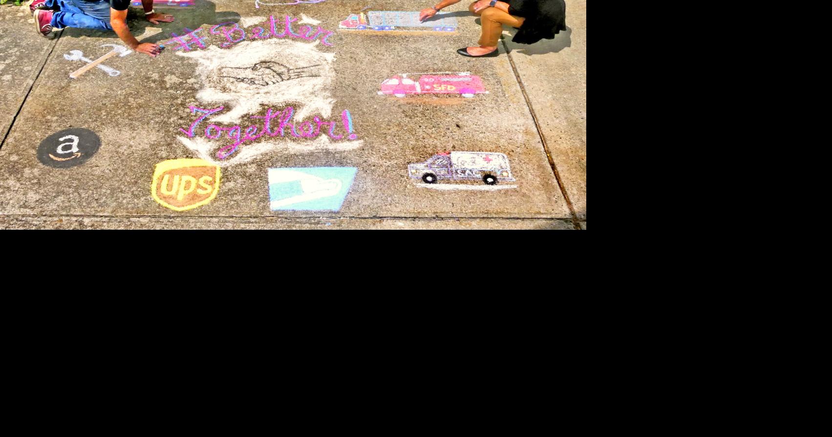 PHOTOS: Chalk art for a cause — unity | Mystic River Press ...