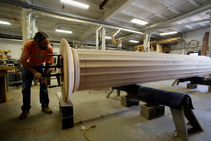 Fourth column returning to Granite Theatre facade | News ...