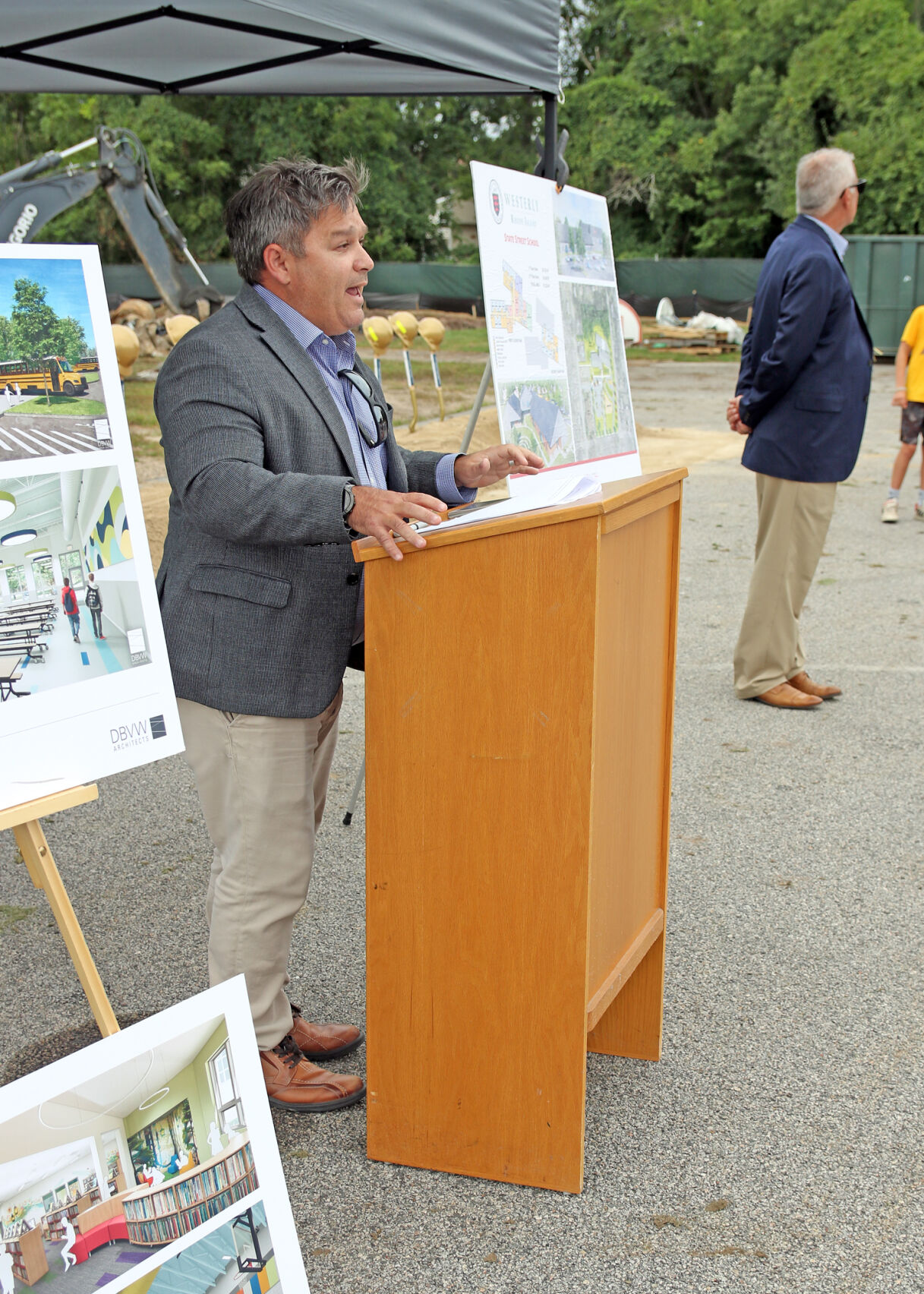 PHOTOS: Groundbreaking on new State Street School work | Westerly ...