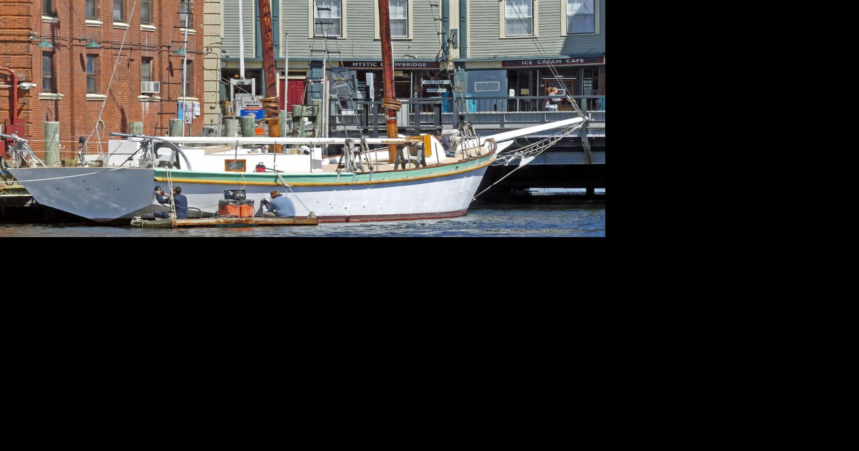 PHOTOS: Getting the Argia ready for sailing season in Mystic ...