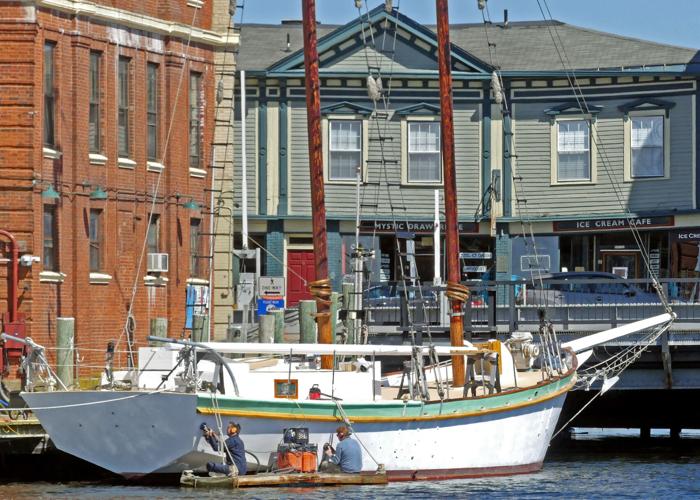 PHOTOS: Getting the Argia ready for sailing season in Mystic ...