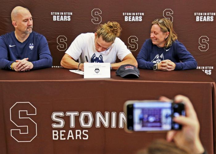 Boys track: Stonington's Mooney signs letter of intent to compete for ...