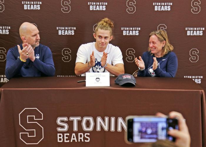 Boys track: Stonington's Mooney signs letter of intent to compete for ...