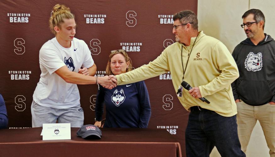 Boys track: Stonington's Mooney signs letter of intent to compete for ...