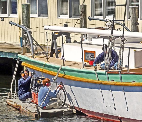 PHOTOS: Getting the Argia ready for sailing season in Mystic ...