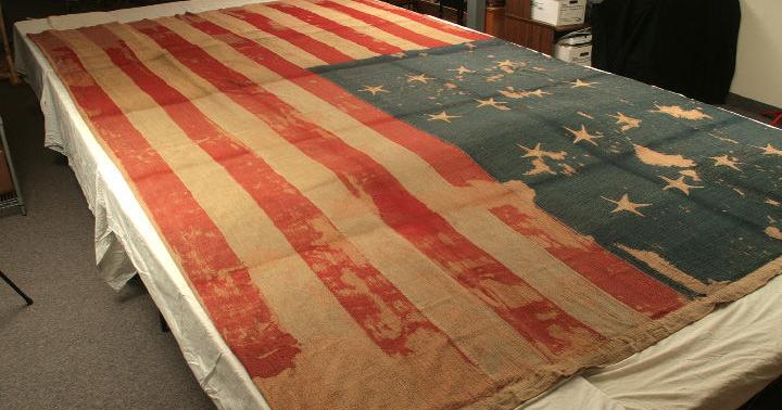 Stonington’s fragile battle flag is a centerpiece of local history ...
