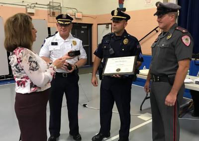Hopkinton police sergeant recognized after department earns ...