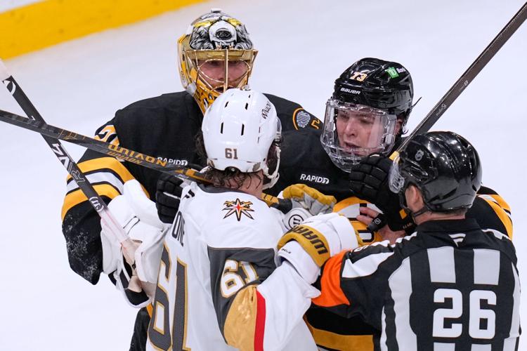 Bruins strike early, hold off Golden Knights 4-3 for 9th win in 11 ...