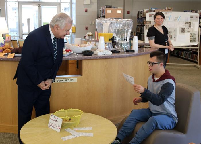 Chariho students in life skills program host Reed for a special tour ...