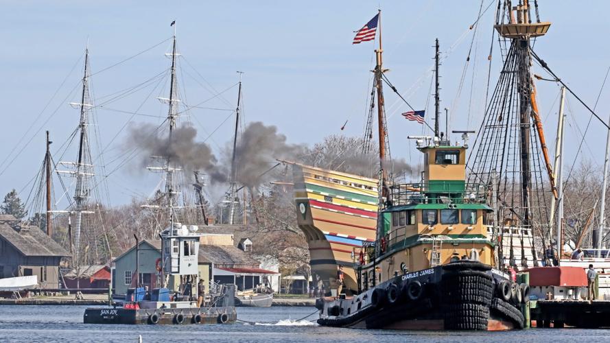 Photos: Mayflower Headed Home after maintenance at Seaport shipyard ...