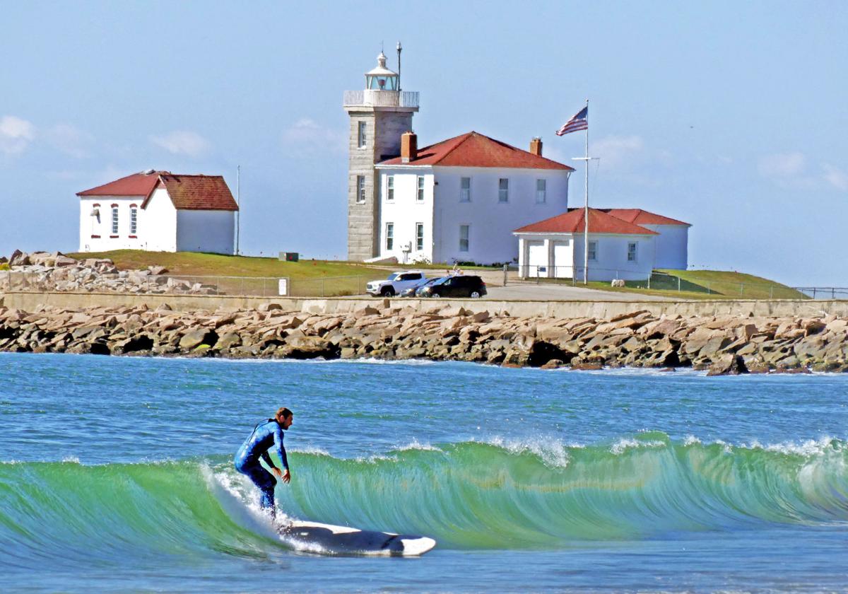 PHOTOS: Surf's up by the Watch Hill Light | Westerly | thewesterlysun.com