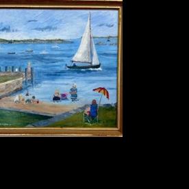 Painting by Carol Connor. Photo courtesy Noank Historical Society ...