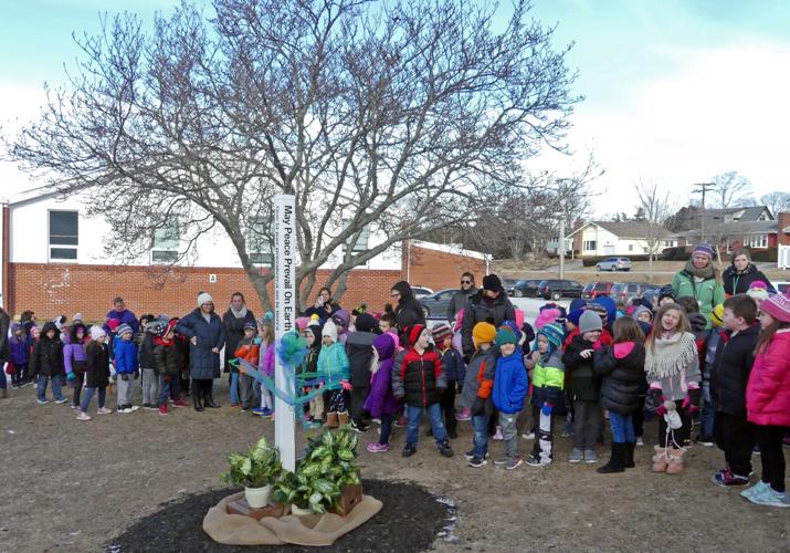 PHOTOS: Peace pole dedicated at State Street School | Westerly ...