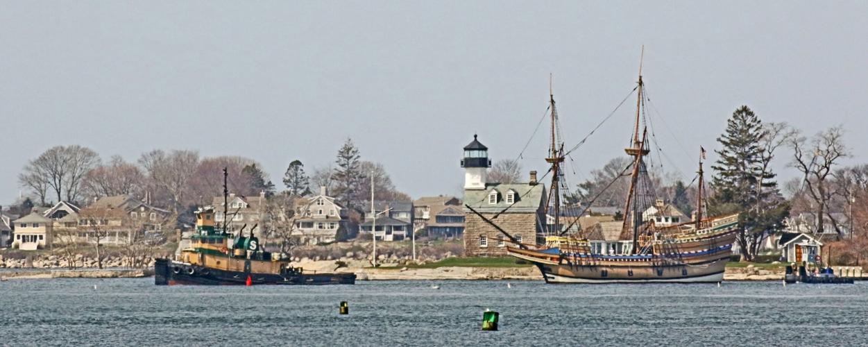 Photos: Mayflower Headed Home after maintenance at Seaport shipyard ...