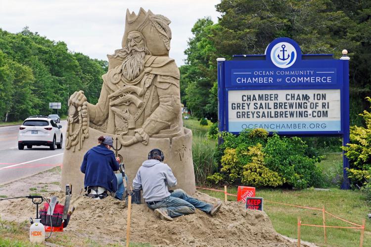 Three new sand sculptures in South County herald fall's Atlantis RIsing ...