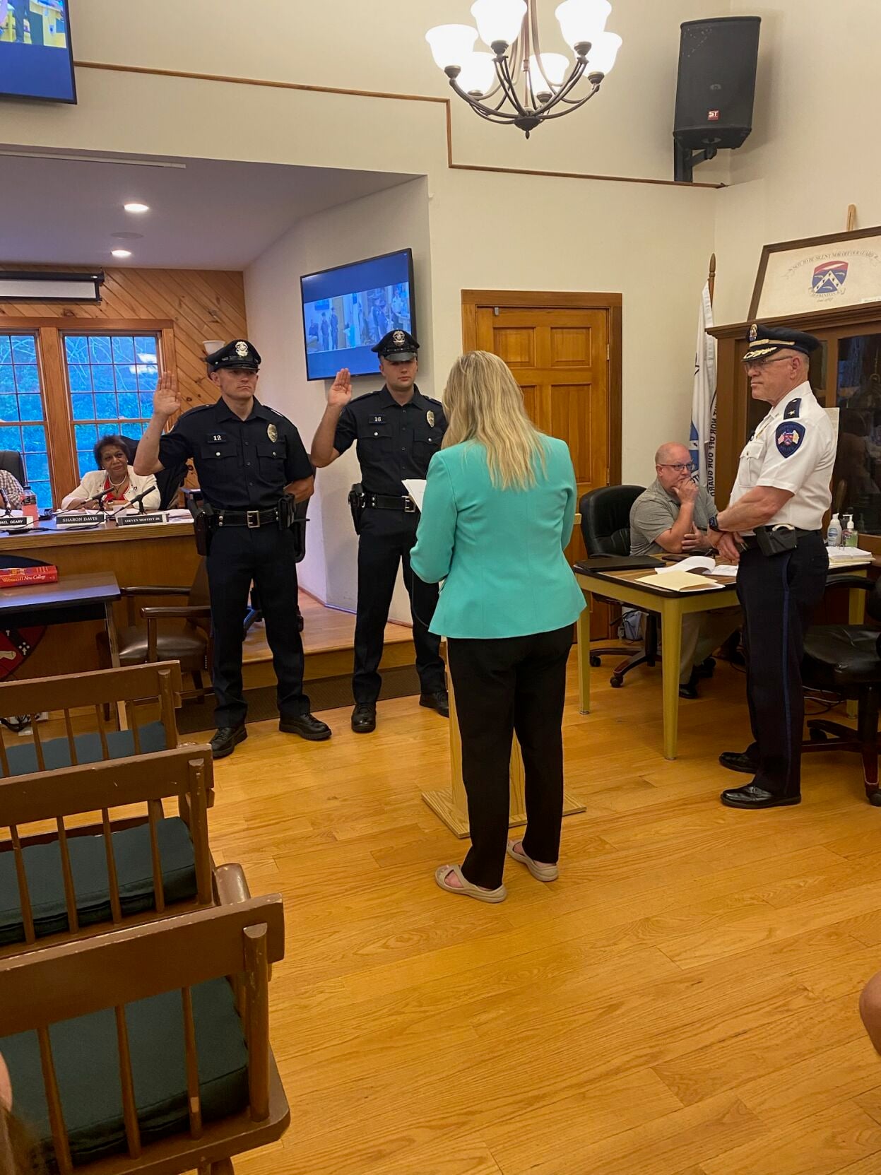 Hopkinton police welcome two new officers who come from police families ...