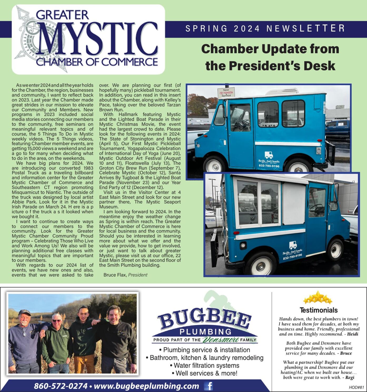 Mystic Chamber Newsletter | | thewesterlysun.com