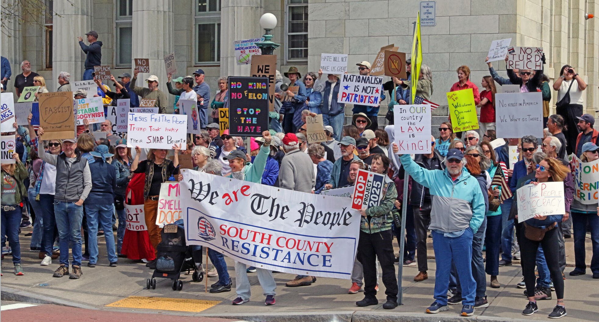 PHOTOS: Anti-DOGE protest in downtown Westerly | Westerly ...
