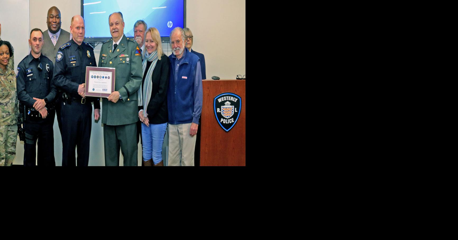Westerly police recognized with ESGR Seven Seals award | Front Porch ...