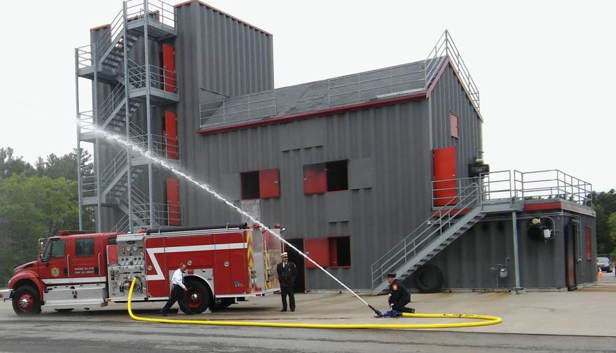 In a rain-soaked ceremony Friday, Rhode Island christened its new fire ...