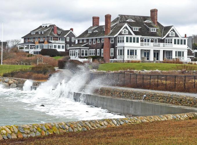 PHOTOS: Airborne surf at Lighthouse Road seawall in Watch Hill | Photo ...