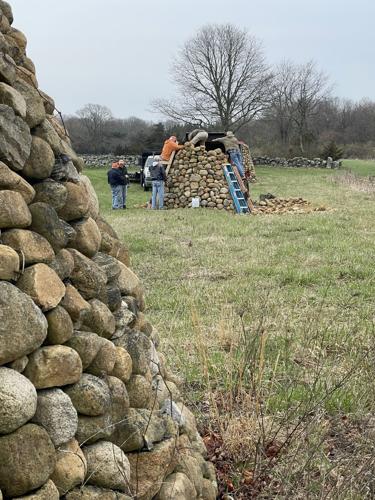 Stone hives restored at Winnapaug Preserve | Front Porch News ...