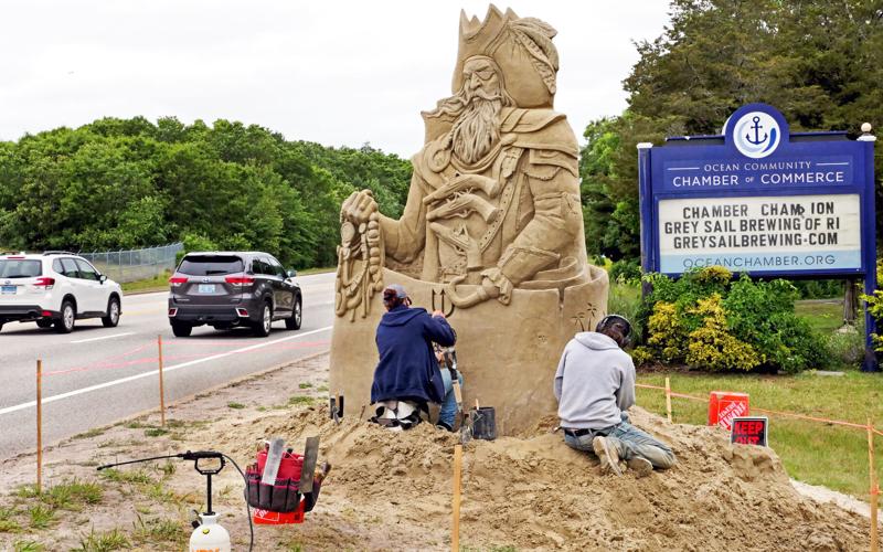 Three new sand sculptures in South County herald fall's Atlantis RIsing ...