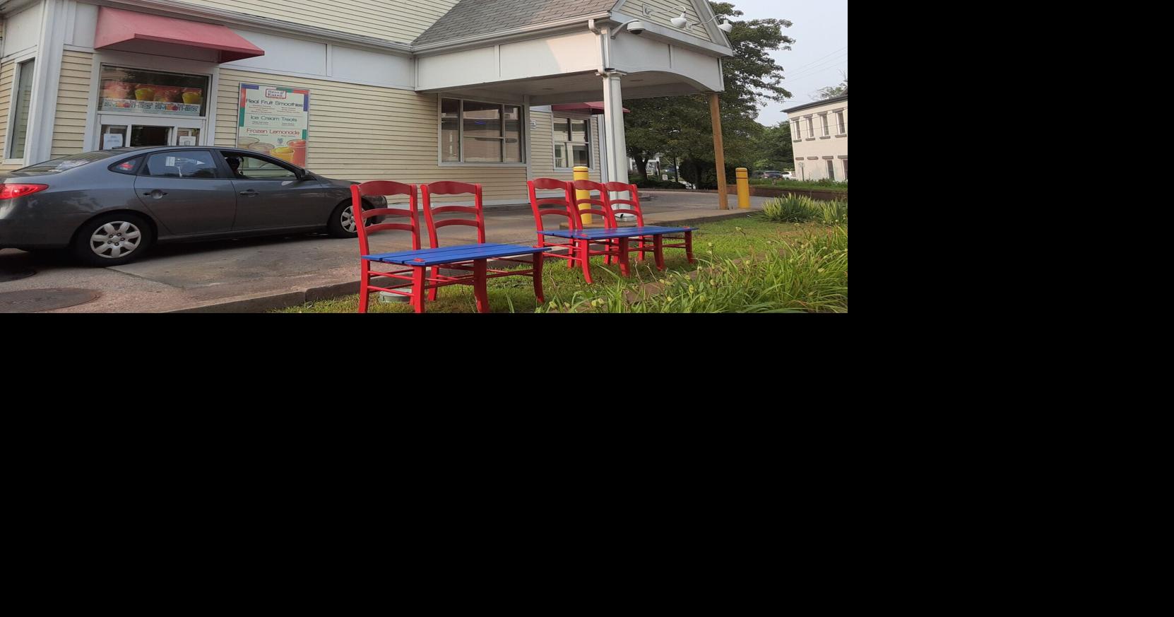 Bright new benches at Bess Eaton in Pawcatuck | Front Porch News ...