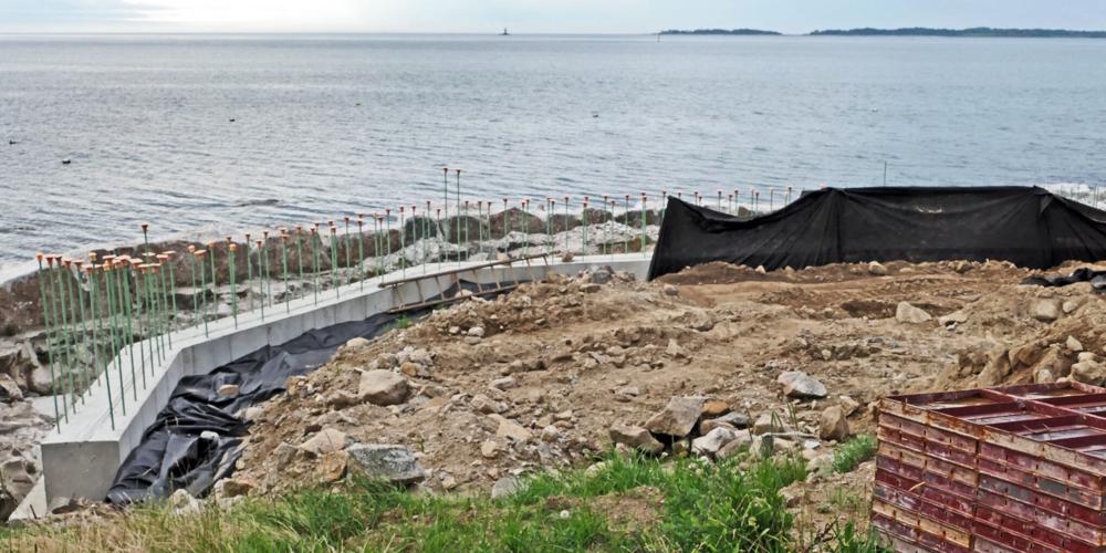 PHOTOS: A seawall built to last at St. Edmund's Retreat Center ...