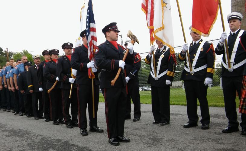 In a rain-soaked ceremony Friday, Rhode Island christened its new fire ...