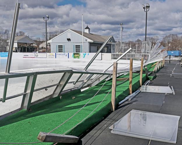 PHOTOS: Ice rink sustains damage in wind storm | Daily-news-alerts ...