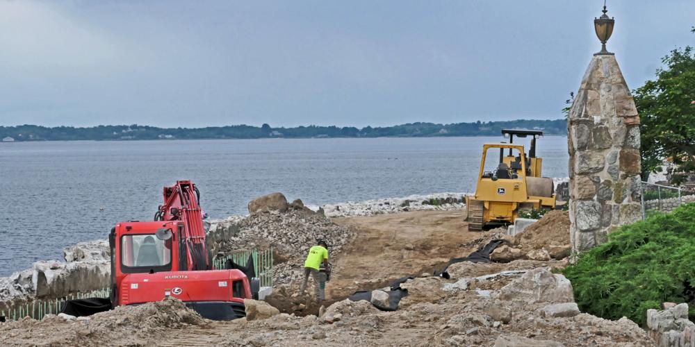 PHOTOS: A seawall built to last at St. Edmund's Retreat Center ...