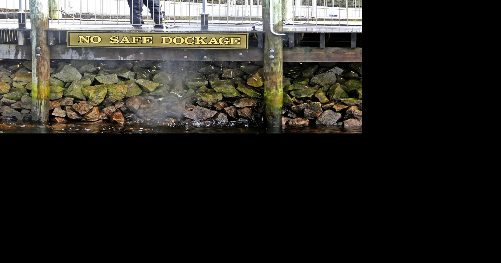 PHOTOS: Power washing the deck at the Bridge restaurant | Westerly ...