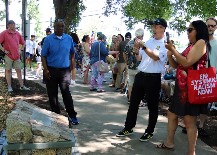 PHOTOS: Admiring the new Tarzan Brown memorial marker in Wilcox Park ...