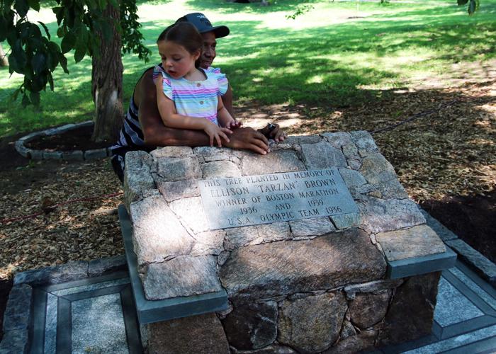 PHOTOS: Admiring the new Tarzan Brown memorial marker in Wilcox Park ...