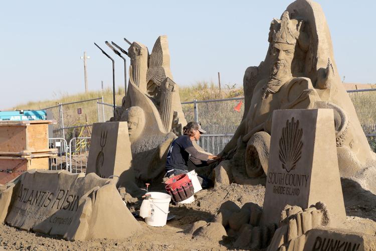 PHOTOS: Turning sand into art with Atlantis Rising at Misquamicut ...
