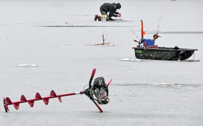 PHOTOS: Ice fishing on Meadowbrook Pond | Richmond & Hopkinton ...